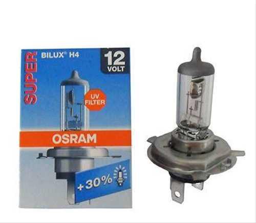 Автолампа osram H4 12V 60/55W P43t +30 Super (6419