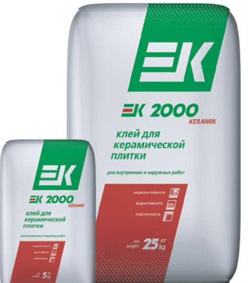 Клей плиточный ек 2000