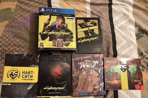PS4 Cyberpunk 2077 Steelbook +Comicbook без игры