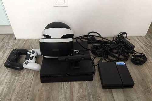 Sony playstation 4 slim 500gb + Ps Vr v1 + camera