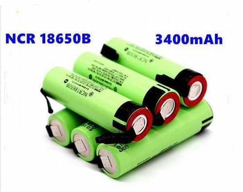 Аккумуляторы Panasonic 18650 с контактами 3400mAh