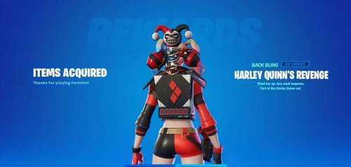 Fortnite - Код на Harley Quinns Revenge Back Bling