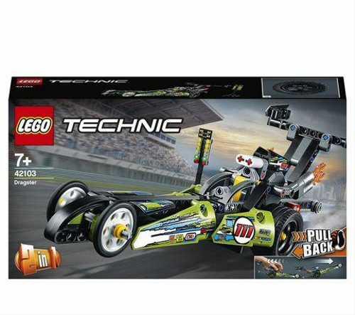 Lego Technic Лего 42103 Драгстер, новый