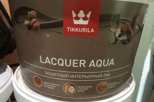 Lacquer aqua tikkurila в интерьере