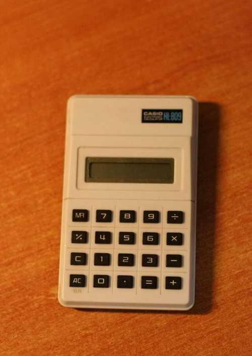 Калькулятор 1986 год casio HL-809 Япония