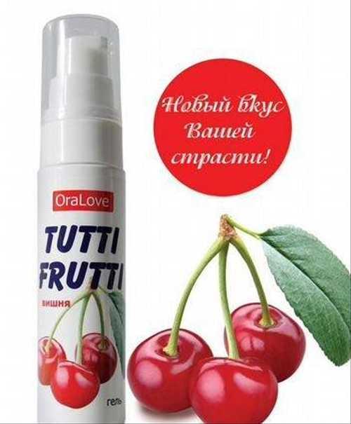 Гель-смазка Tutti-frutti с вишнёвым вкусом - 30 гр