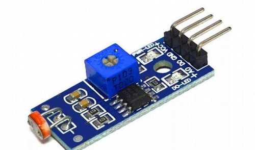Модуль аналогово датчика света с фоторезистором