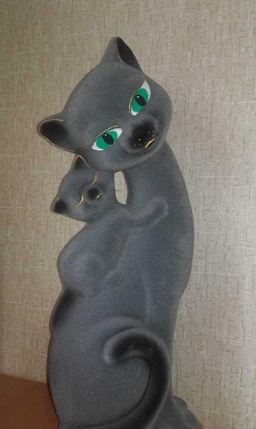 Копилка кошка с котенком