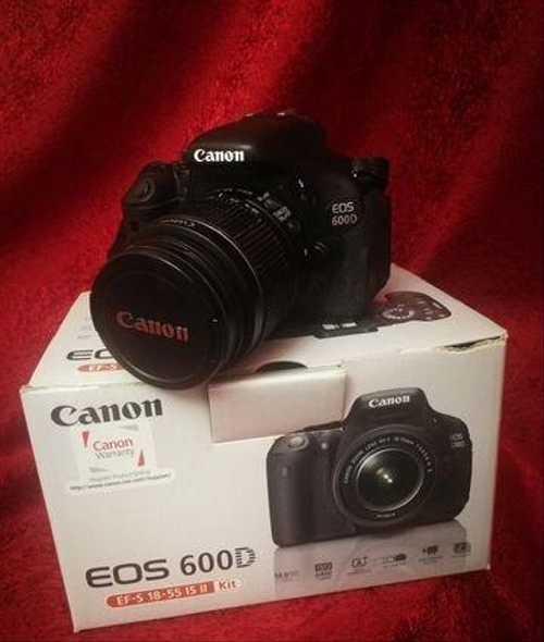 Зеркальная камера Canon 600D + штатив