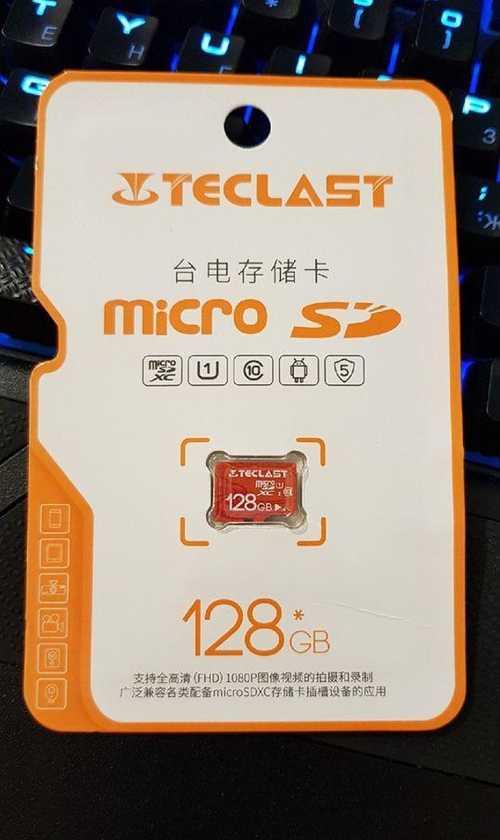 Micro SD XC card 128Gb Teclast новая в Казани