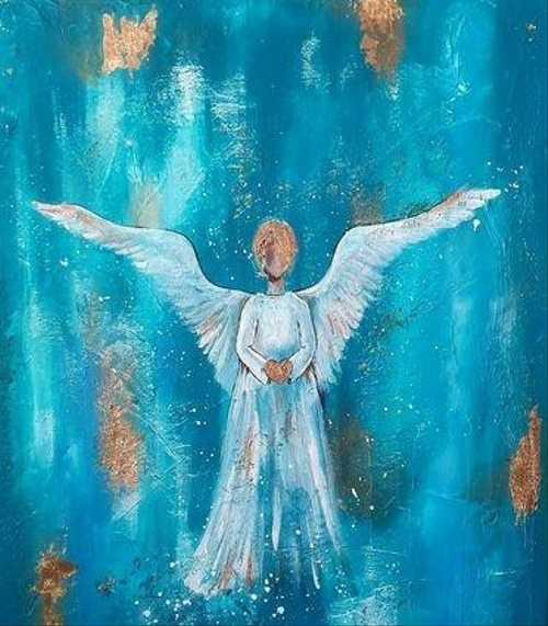Картина на холсте "Ангел-хранитель"
