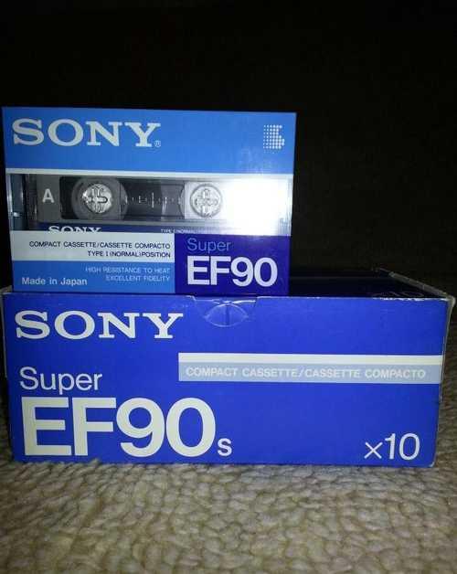 Новые аудиокассеты Sony EF90s Type 1