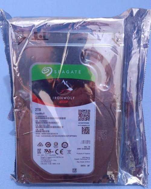 Жесткий диск Seagate Ironwolf ST2000VN004, 2 Тб
