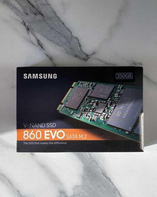 SSD samsung 860 EVO 250гб, M.2 новый