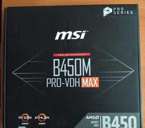 MSI B450m Pro VDH max Ryzen 3200g