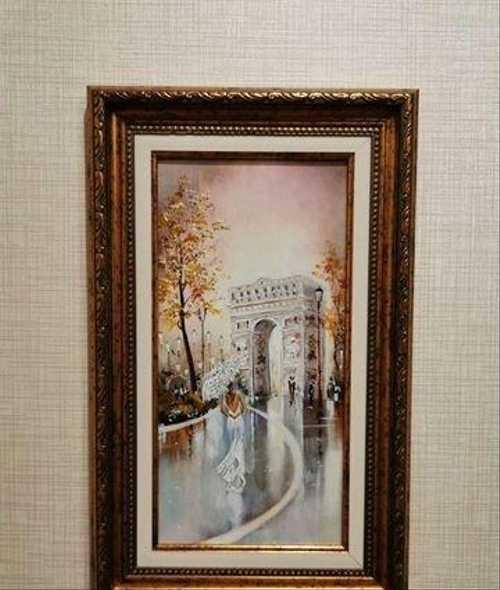 Картина маслом Романтичный Париж (бесплатная доста