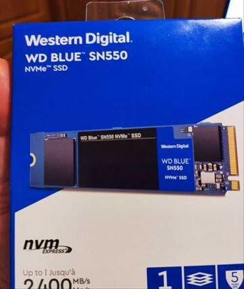 WD Blue SN550 1Tb M.2 nwme новый