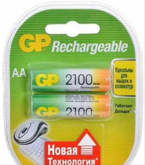 Аккумулятор бытовой GP R6 AA BL2 NI-MH 2100mAh