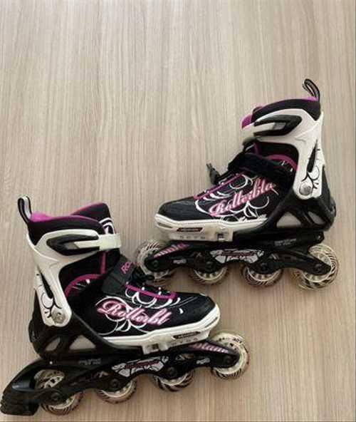 Ролики rollerblade подростковые с шлемом и защитой