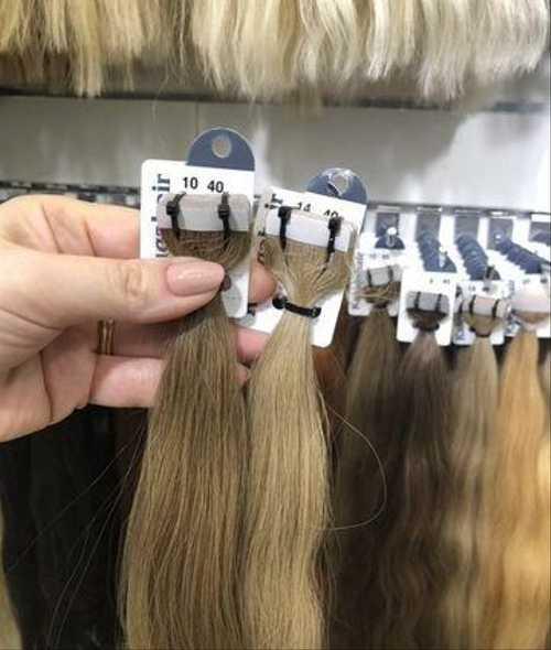 Ленточное наращивание волос славянскими волосами