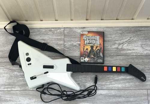 Продаю гитару для пк с игрой Guitar Hero III