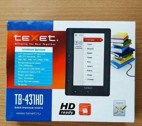 Электронная книга teXet TB-431HD