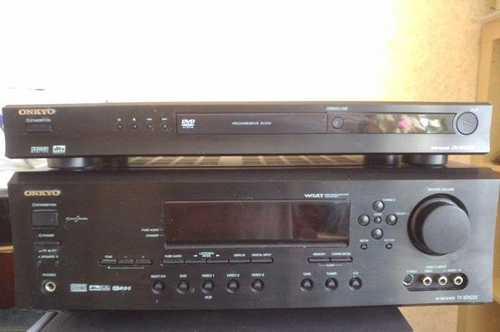 Пара AV reciever Onkyo+ DVD player Onkyo