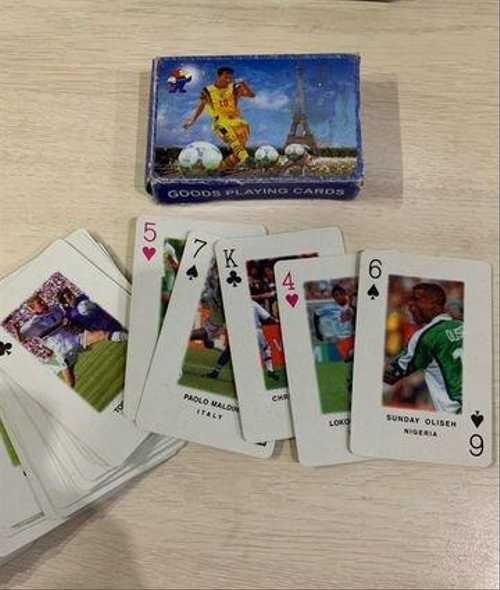 Игральные карты сувенирные с футболистами