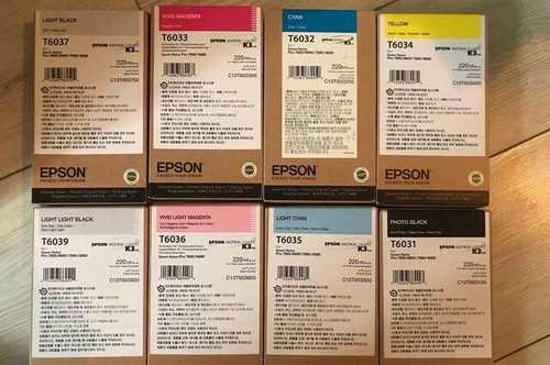 Картридж Epson T6037, T6033, T6034, T6039, T6036