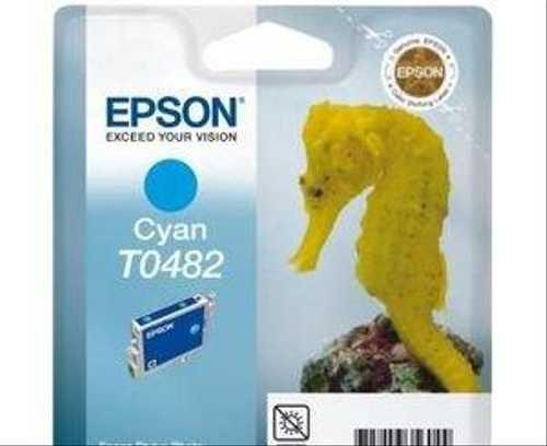 Картридж Epson C13T04824010 T0482 Cyan голубой