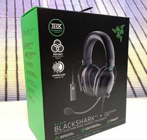 Игровые наушники Razer Blackshark V2 + Usb sound c