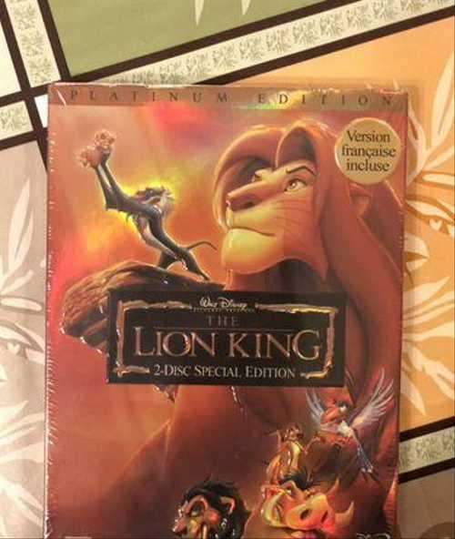 Американские запакованные DVD диски the lion king