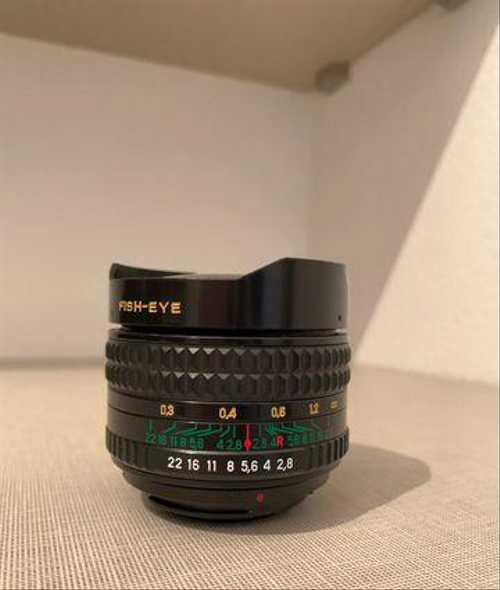 Zenitar m2 8/16 fish-eye, helios 44-2