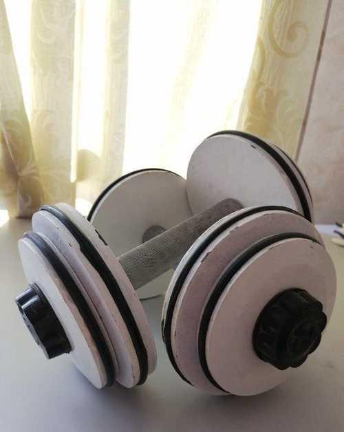 Гантели белые 2х10 кг