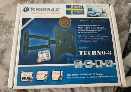 Новый кронштейн для телевизора Kromax до 20 кг