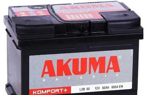 Аккумулятор akuma komfort plus 60 AH (еn-600А)