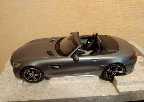 Mercedes-benz AMG GT C Roadster, grey 1/18