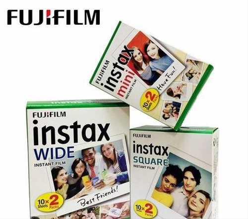 Кассеты Fujifilm instax mini wide square 20 фото