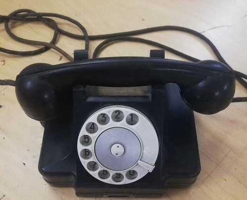 Редкий Старинный телефон, карболит, СССР 1952г