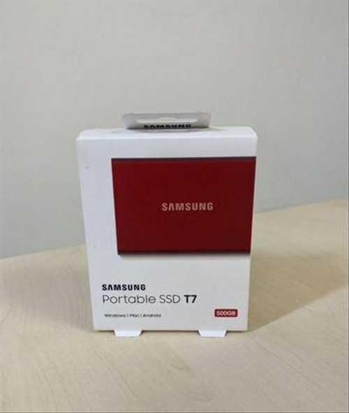Внешний жесткий диск ssd Samsung T7 500gb новый