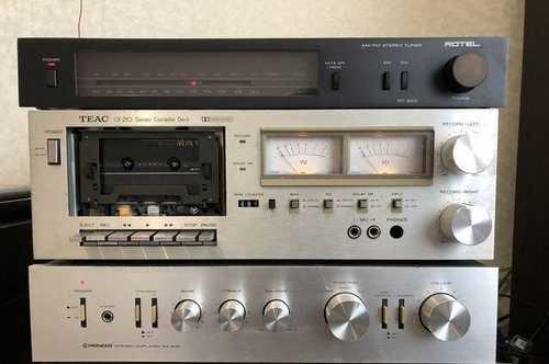 Усилитель pioneer sa-408, дека Teac CX-210 Japan