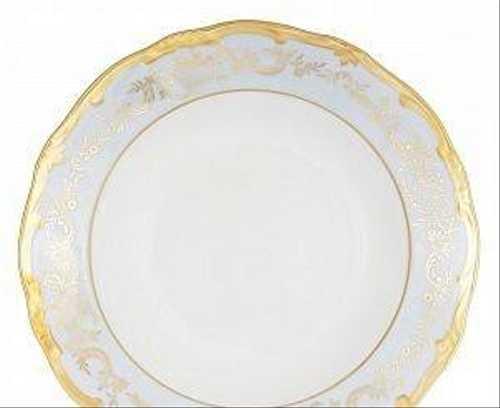 Набор глубоких тарелок 24 см. 6 шт."Ювел голубой"