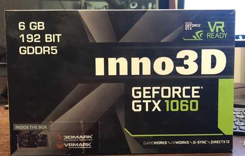 Игровая видеокарта nvidia geforce GTX 1060 6GB