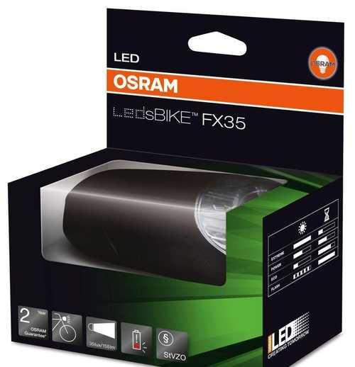 Фонарь велосипедный osram FX 35 новый