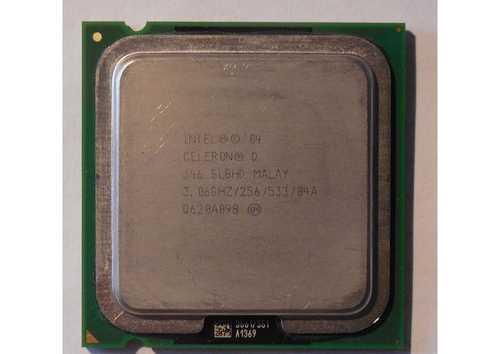 CPU Intel 775 Celeron D 346 (3,06GHz) одноядерный