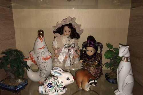 Куклы и статуэтки фарфоровые, керамические