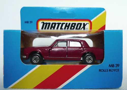 Matchbox MB39 Rolls-Royce Silver Shadow II Редкая