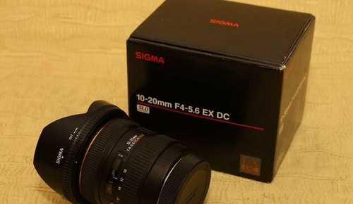 Sigma 10-20mm F4-5.6 EX HSM