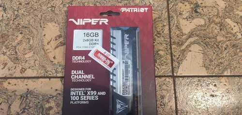 Оперативная память DDR4 Patriot Viper 16Gb (2x8)