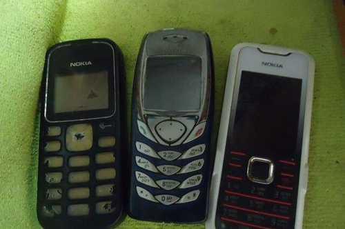 3 телефона Nokia 6100 и 7210